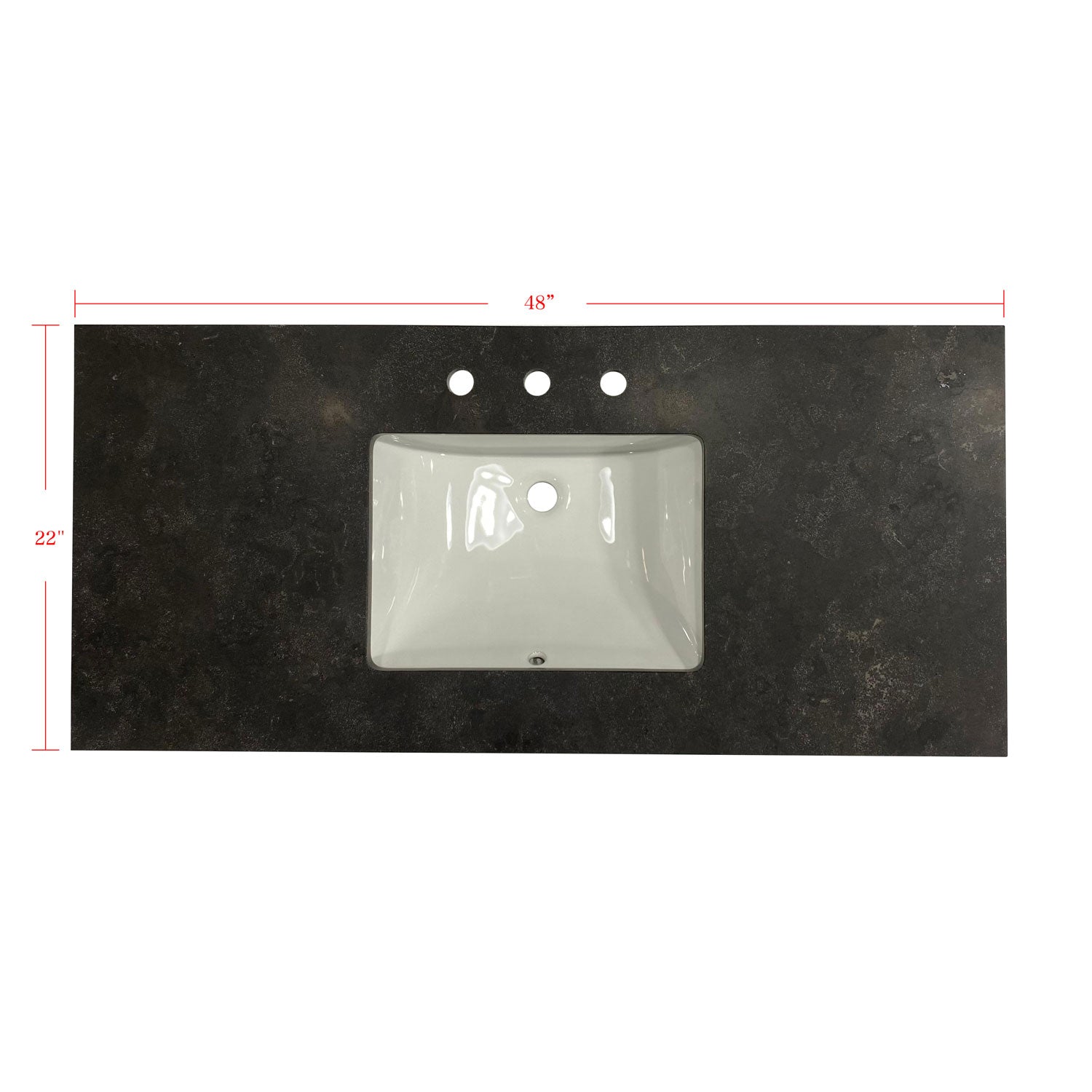 48 BLUE LIMESTONE TOP – Vanityart