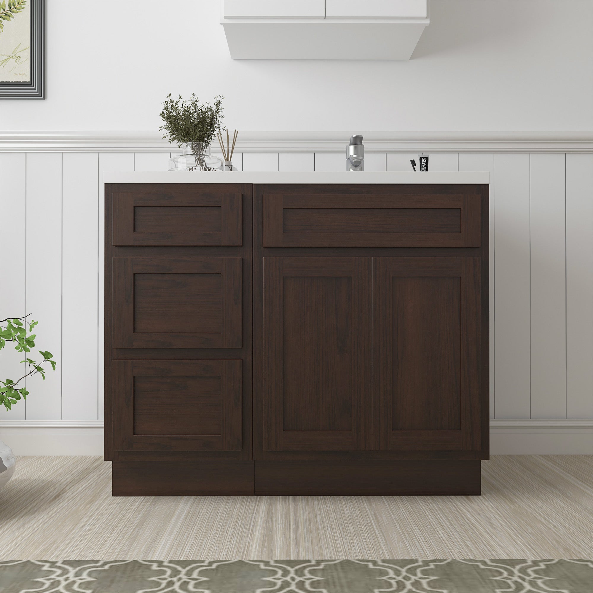 Bath Vanity Cabinet CVD 15-3 KIT - Vanityart
